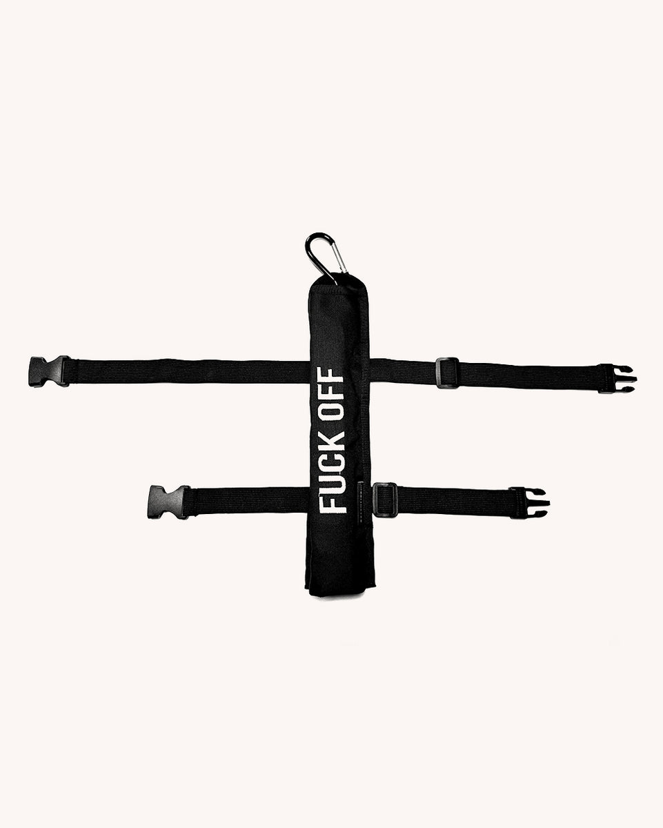 FCK OFF Embroidered Text Fan Holster & Clip-on – iHeartRaves