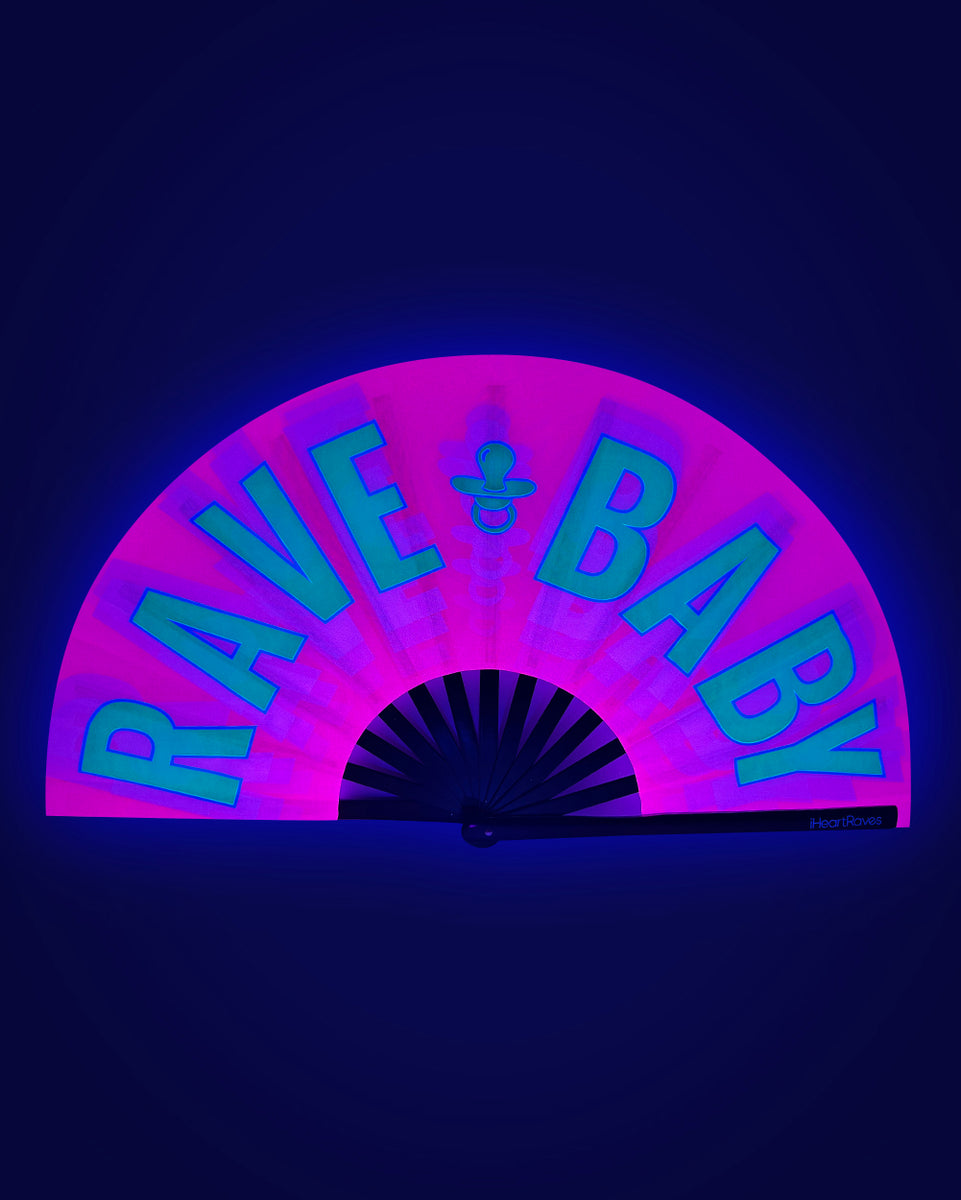 Rave Baby UV Reactive Hand Fan – iHeartRaves