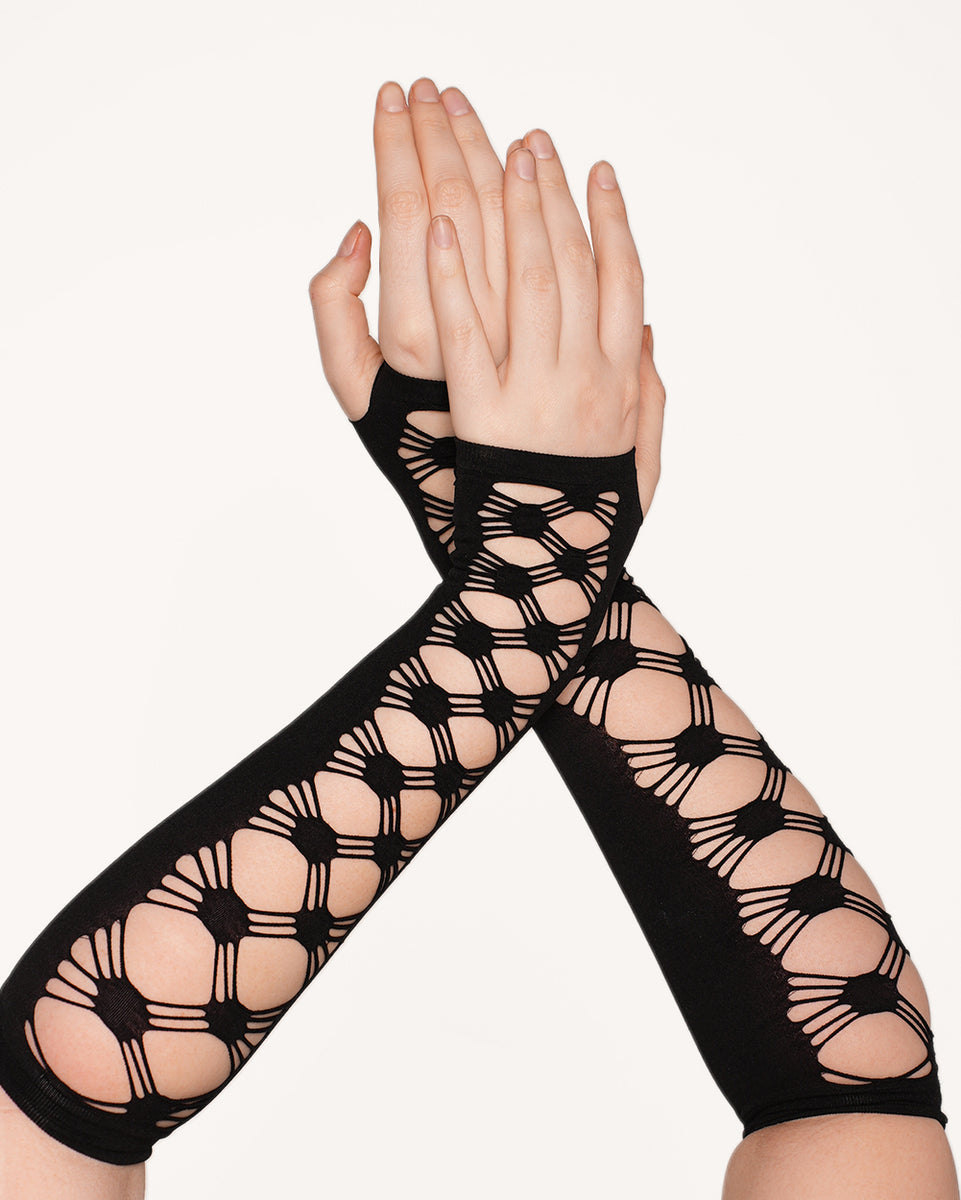 Bass Baddie Fingerless Gloves – iHeartRaves