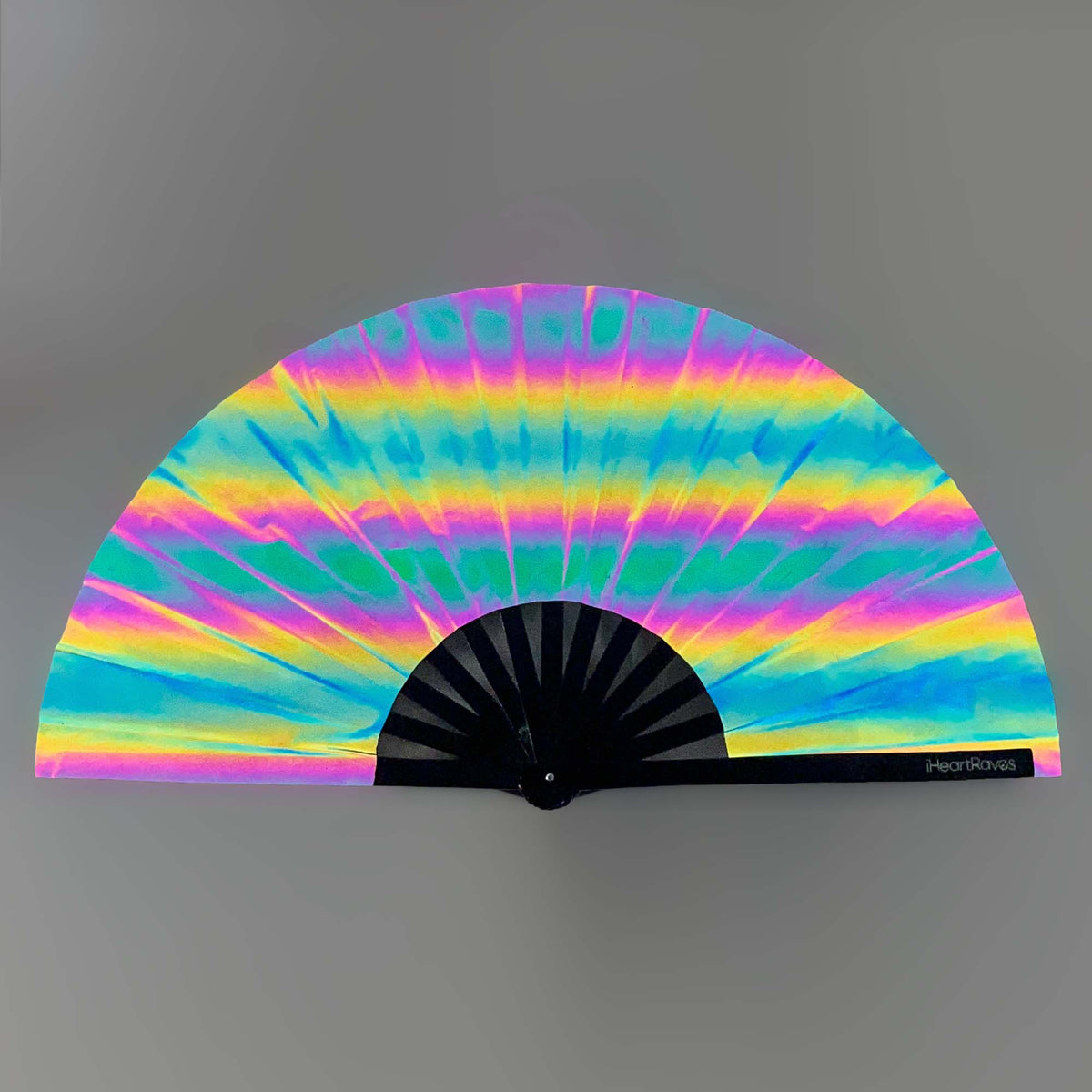 Catch the Light Rainbow Reflective Hand Fan – iHeartRaves