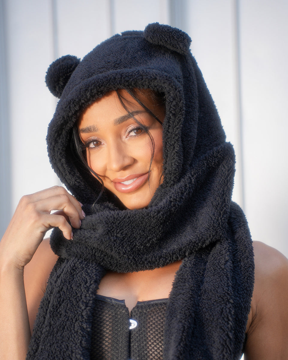 Rave Cub Bear Hat with Scarf – iHeartRaves