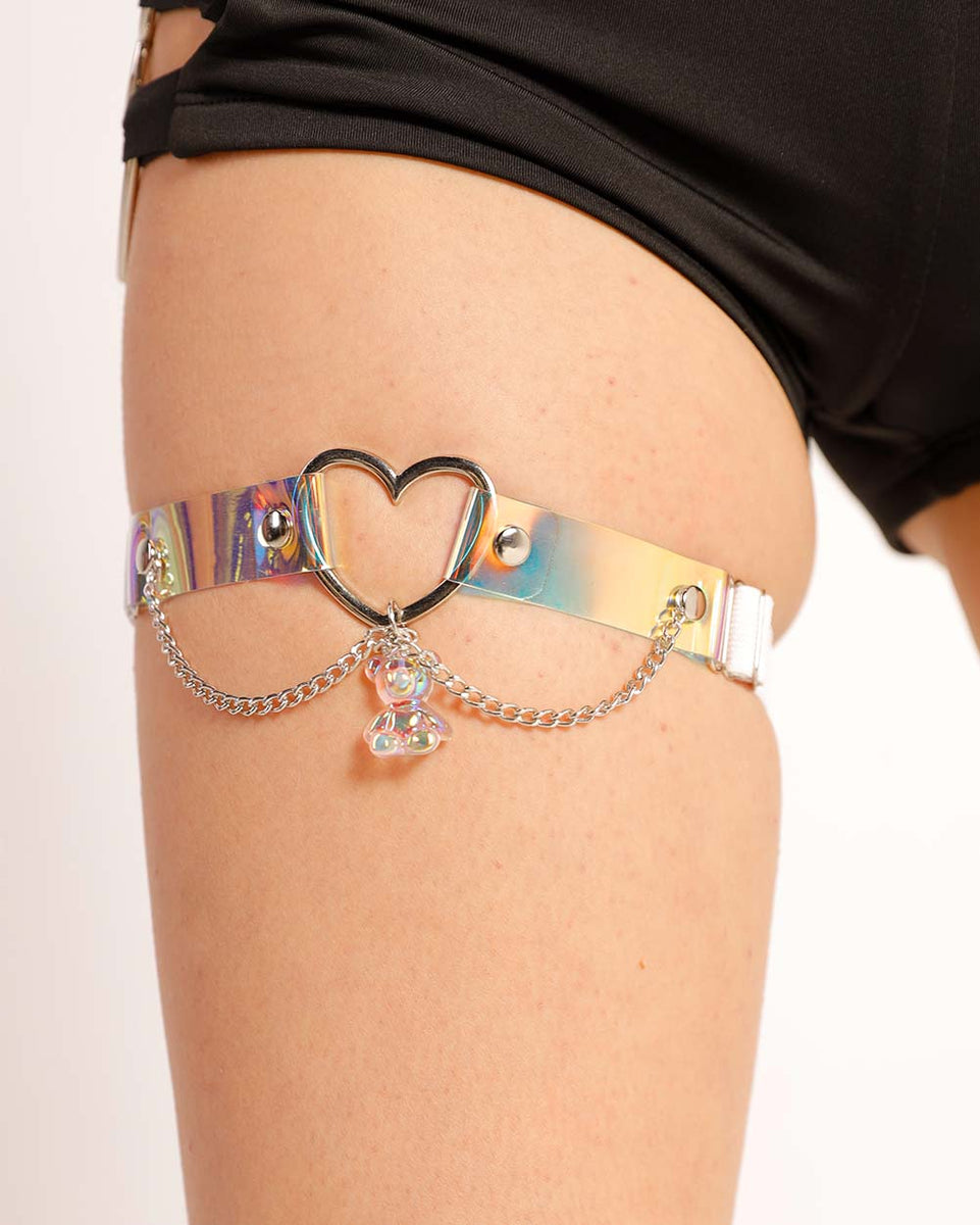 LOML Gummy Bear Holo Pair Leg Garters – iHeartRaves