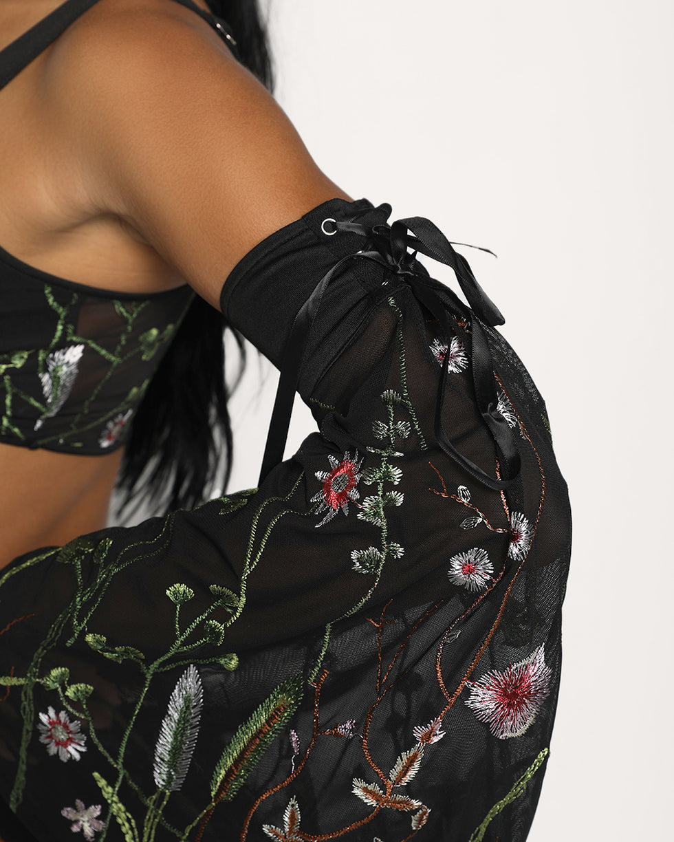 Lace Flowerfields Stretch Arm Sleeves – iHeartRaves