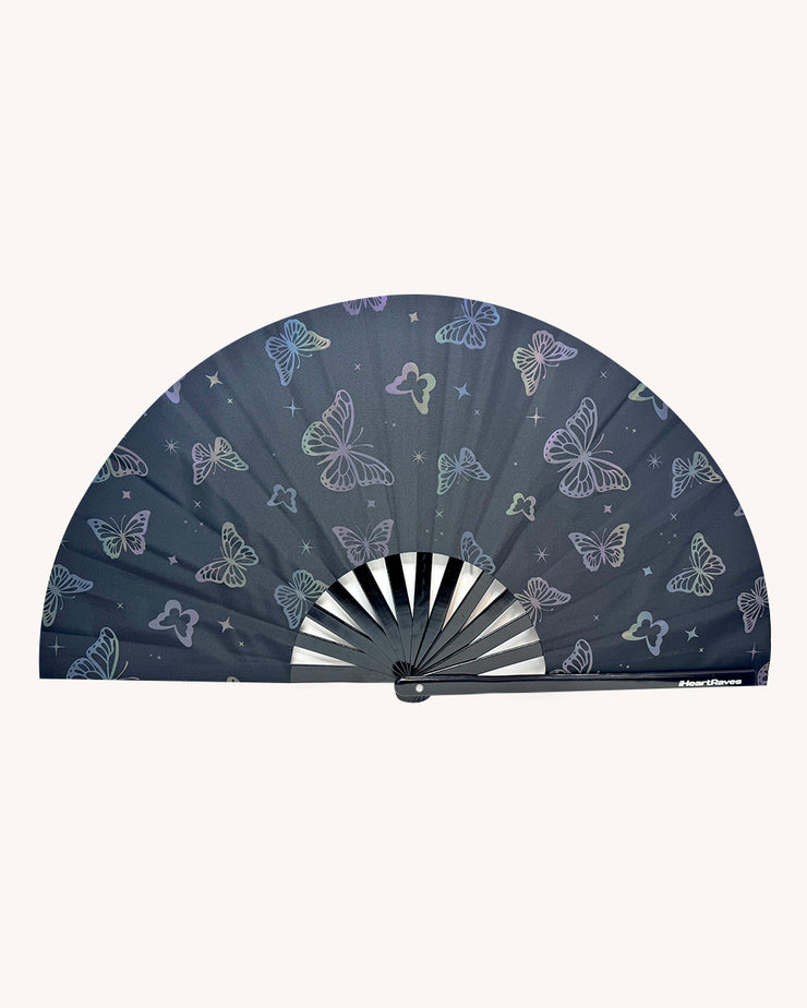 Lucid Flight Rainbow Reflective Hand Fan – iHeartRaves