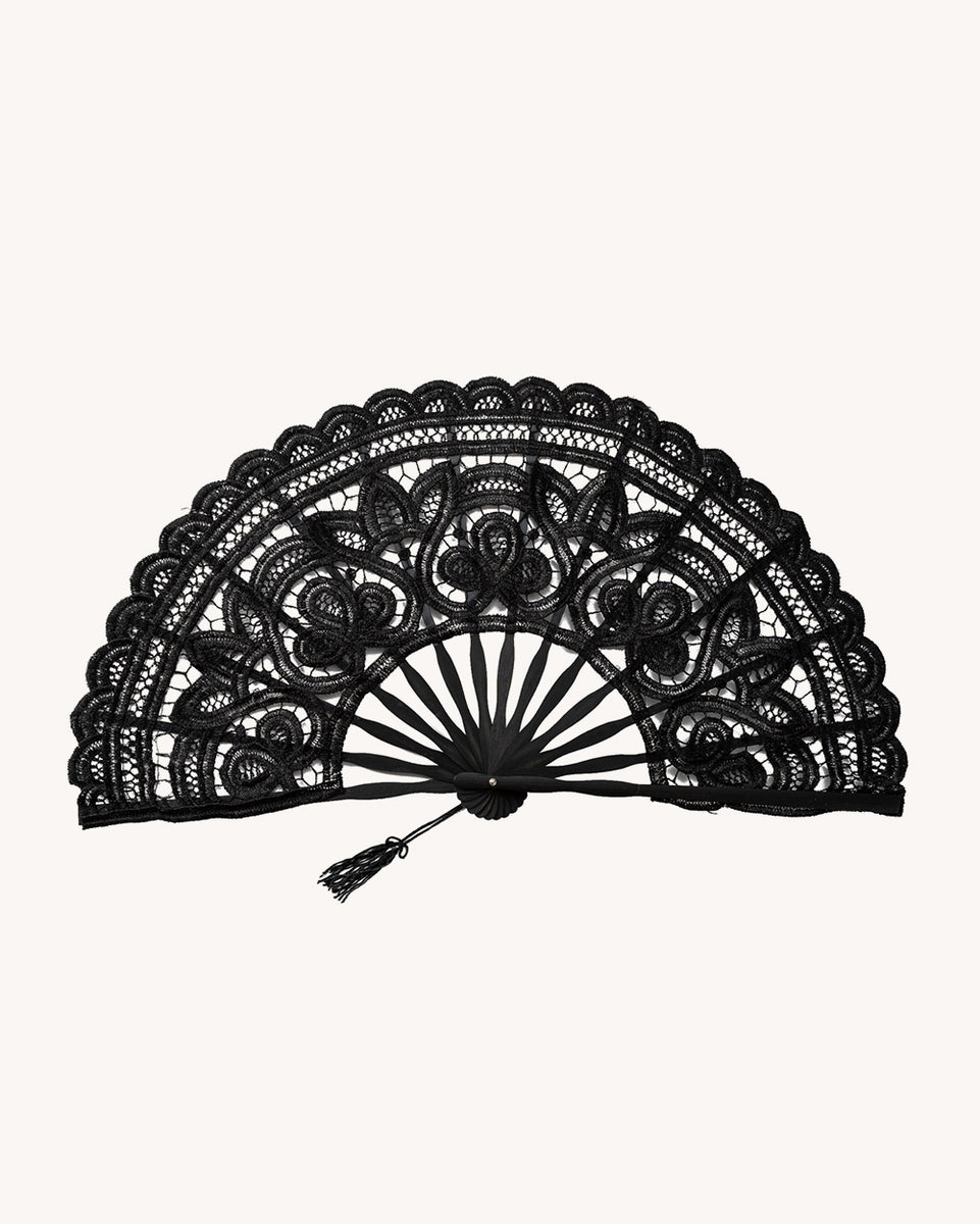 Midnight Drama Lace Fan – iHeartRaves