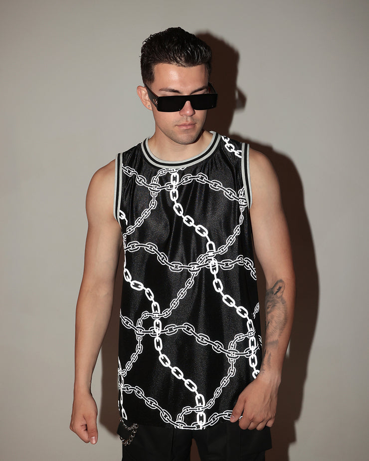 Power Surge Silver Reflective Basketball Jersey – iHeartRaves